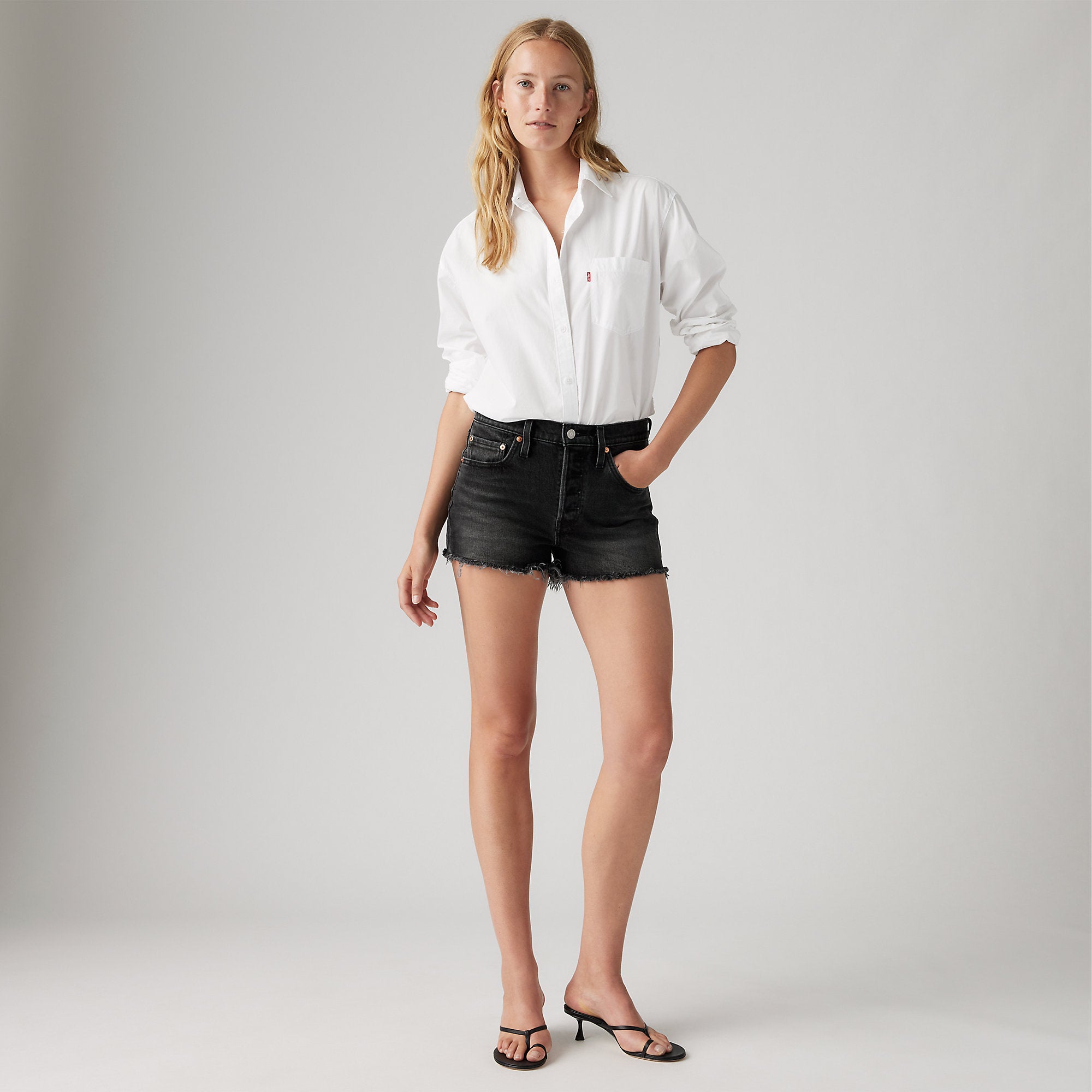 Women’s 501 Original Shorts – Step On It Wash Classic Fit
